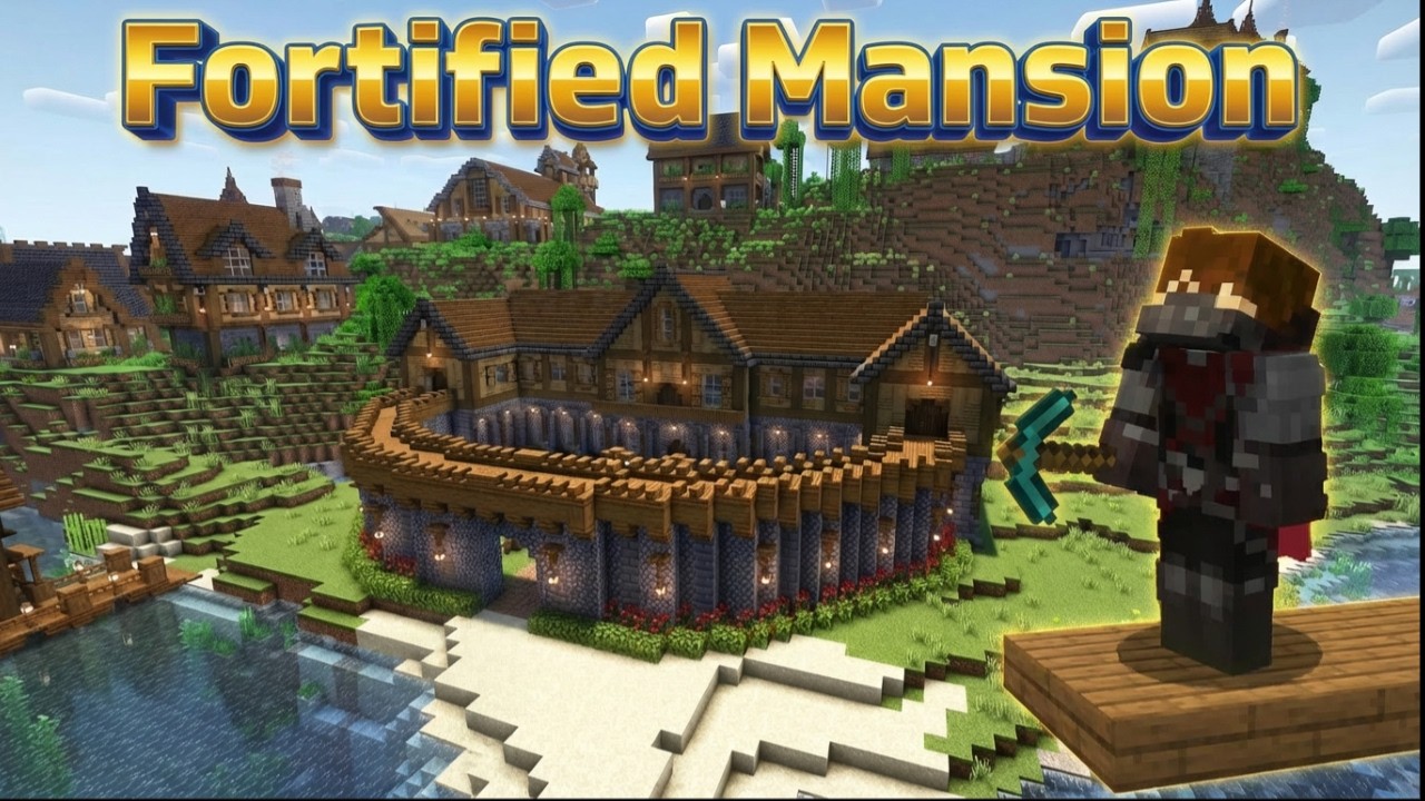 Fortified Mansion In Minecraft: Time-laps / Building a Medieval Kingdom ...