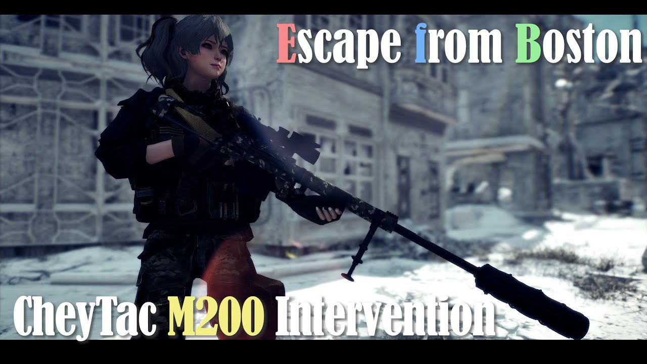 FALLOUT MOD I Escape from Boston I CheyTac M200 Intervention - YouTube
