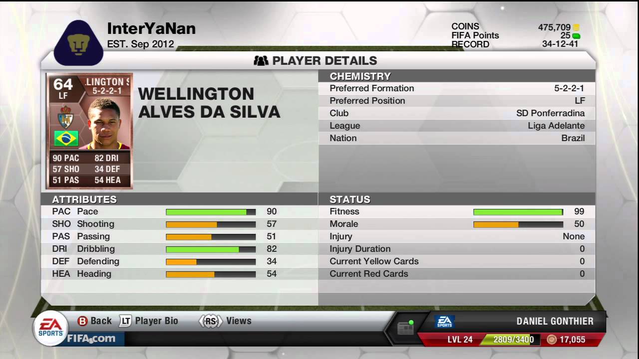 FIFA 13 ULTIMATE TEAM | Player Review - Wellington Silva! - YouTube