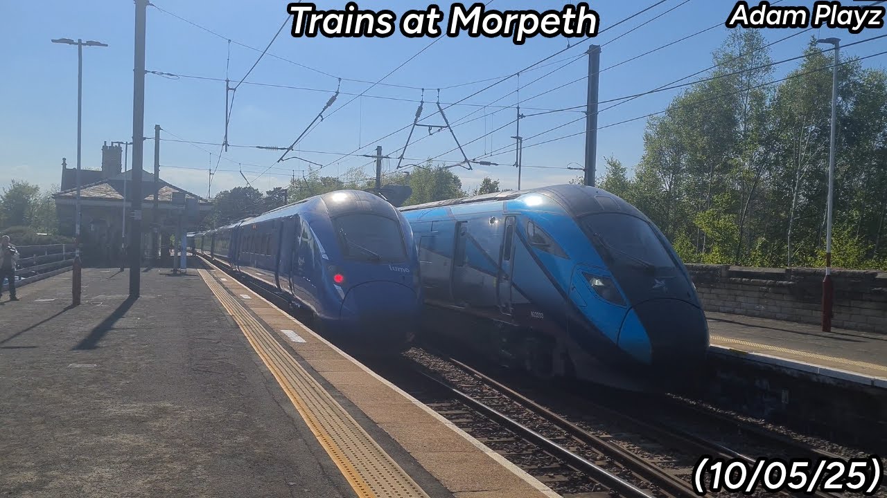 Trains at Morpeth (10/05/25) - YouTube