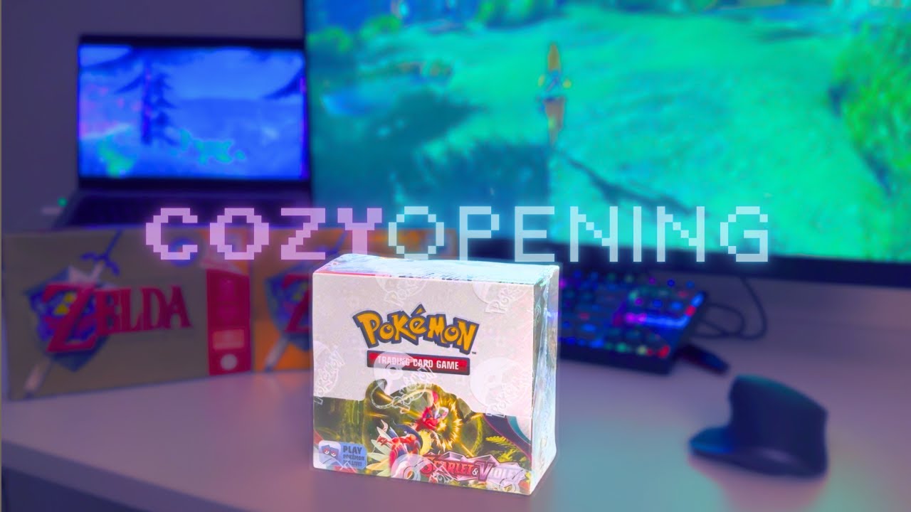 Relaxing Late-Night Pokémon Booster Box Opening | Cozy ASMR Vibes - YouTube