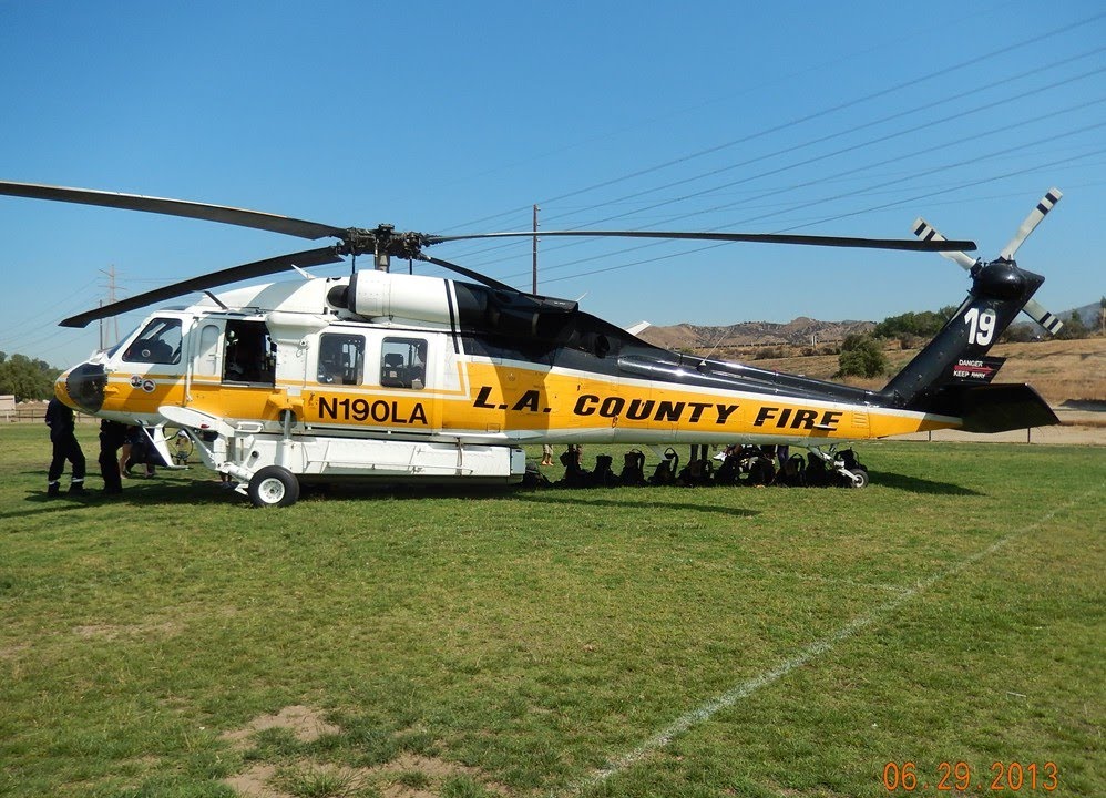 Sikorsky S-70A Firehawk Start-Up & Takeoff Los Angeles County Fire ...