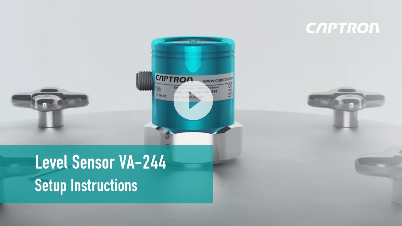 CAPTRON Level sensor setup VA 244 - YouTube