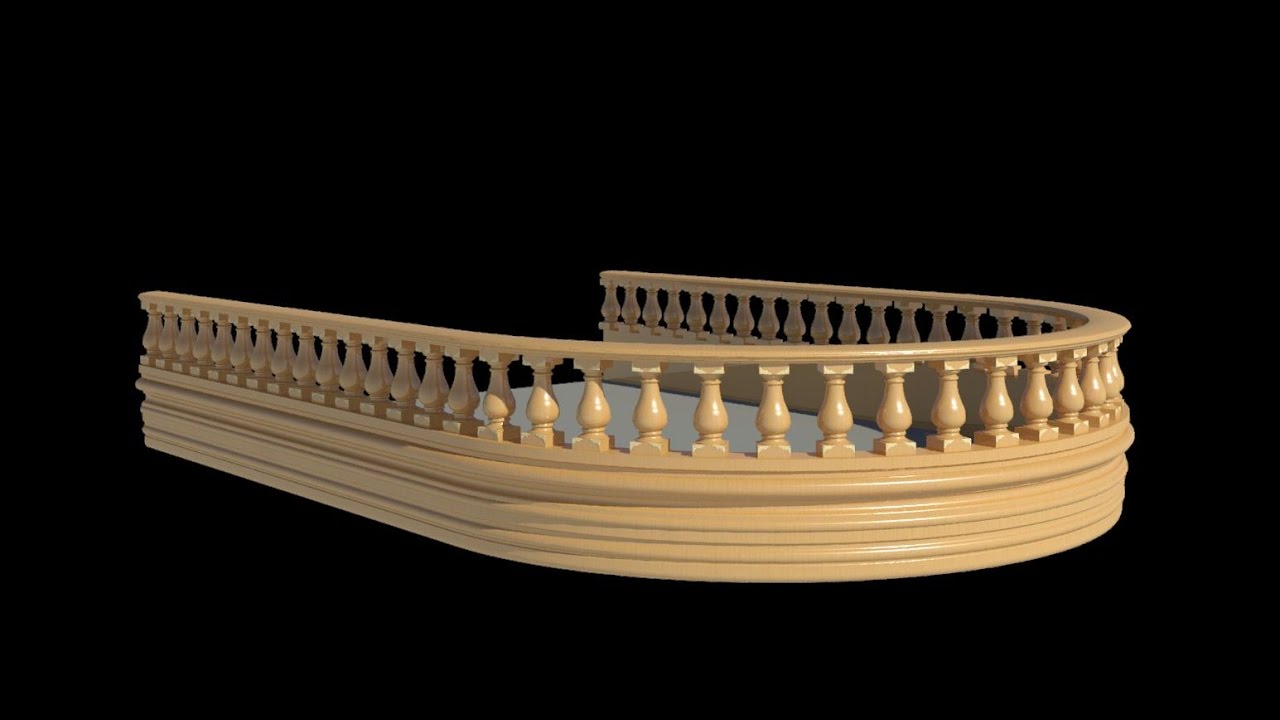 railing in revit - YouTube