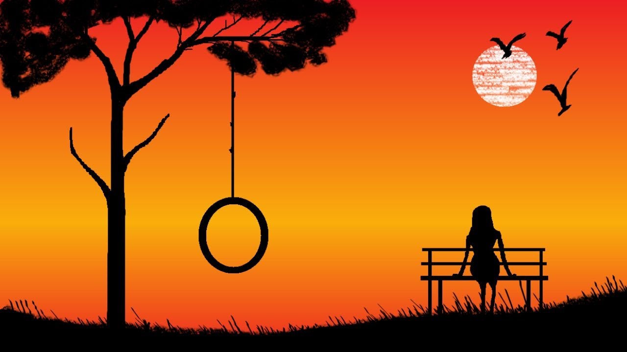 How to draw Beautiful Scenery || Draw in Ms Paint || Drawing in Paint ...