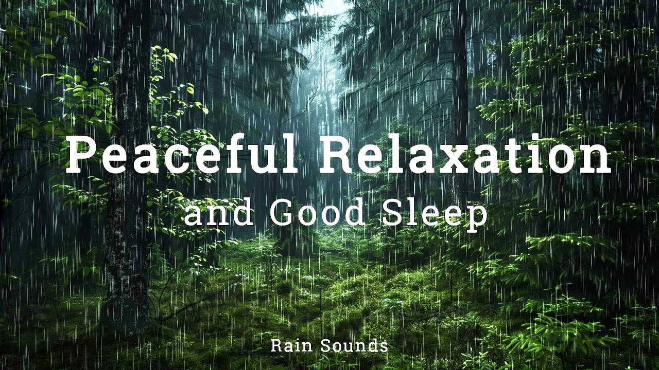 Peaceful Relaxation and Good Sleep with the Sound of Rain. - YouTube