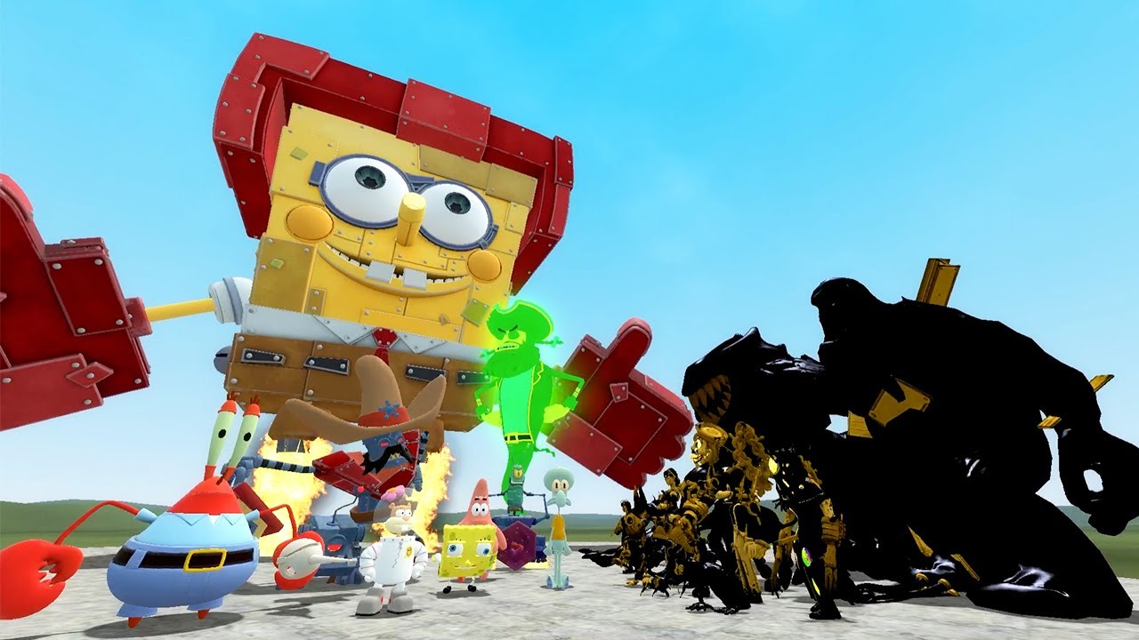 All SPONGEBOB VS All Bendy and the Dark Revival Nextbots in Garry's Mod ...