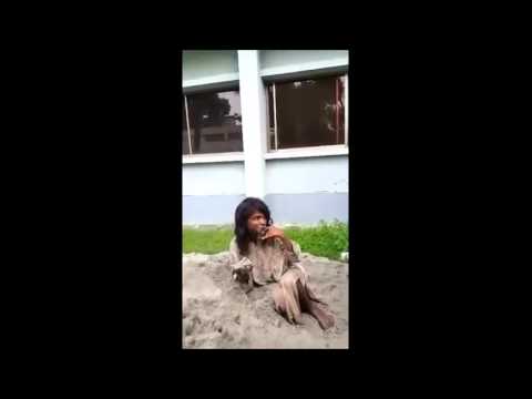 Funny Man Eating Soil - YouTube