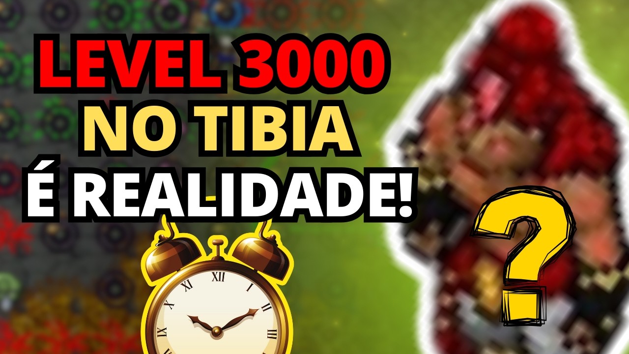 EM QUANTO TEMPO O TIBIA TERÁ UM LEVEL 3000?? E O MONGE NISSO - YouTube