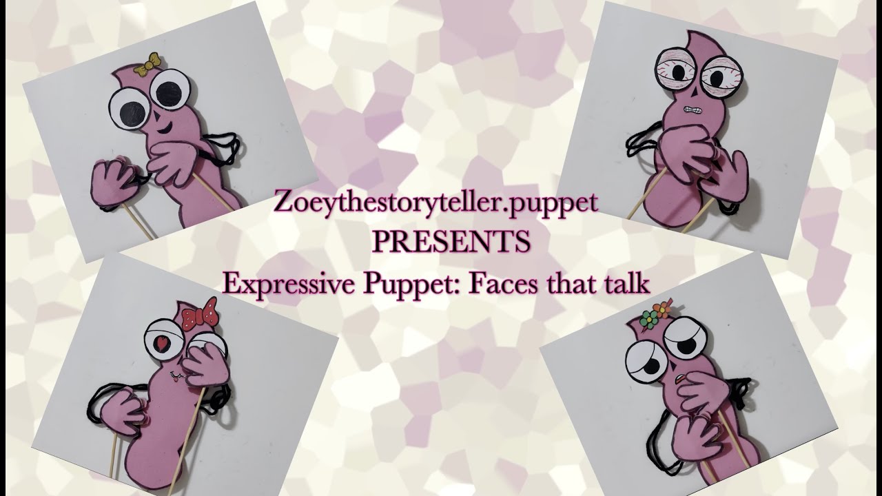 Expressive Puppet:Faces that talk #puppet #puppetmaking #paperpuppet # ...