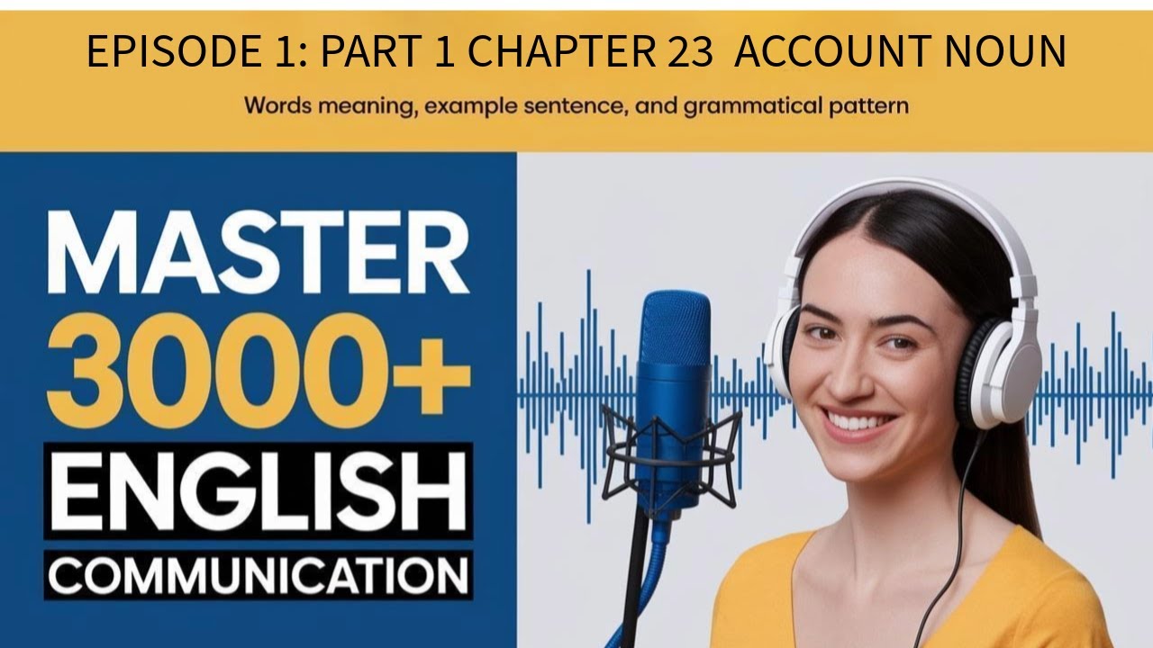 CHAPTER 23 ACCOUNT NOUN: Meaning, Example Sentence, and Grammatical ...