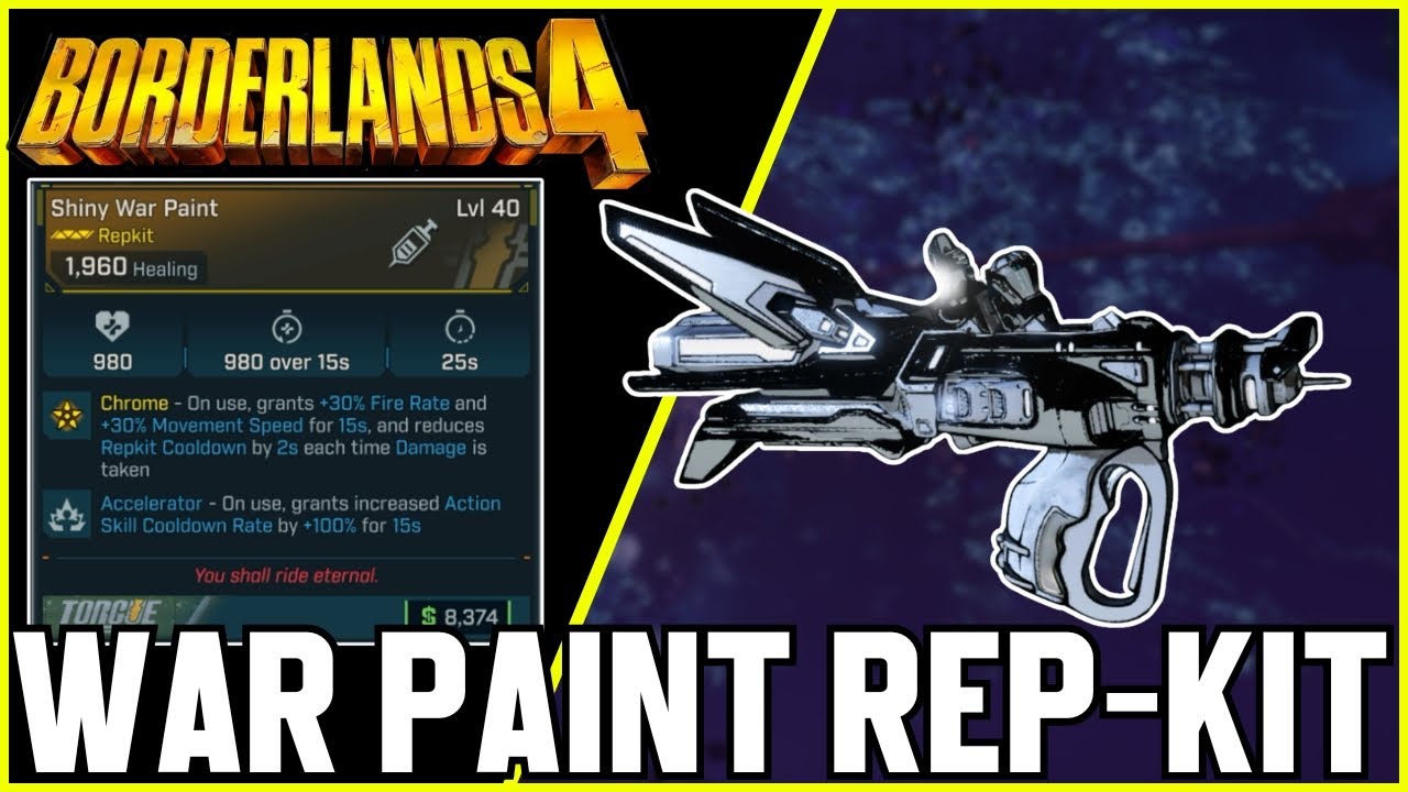 Borderlands 4 - Shiny Warpaint Legendary Repkit! - YouTube
