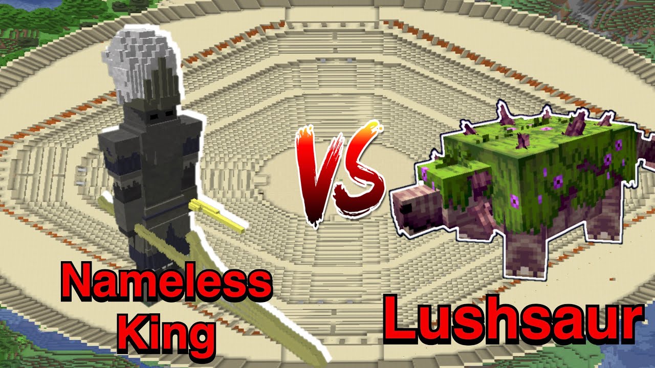 Minecraft |Mobs Battle | Namless King ( Darker Souls ) VS Lushsaur ...