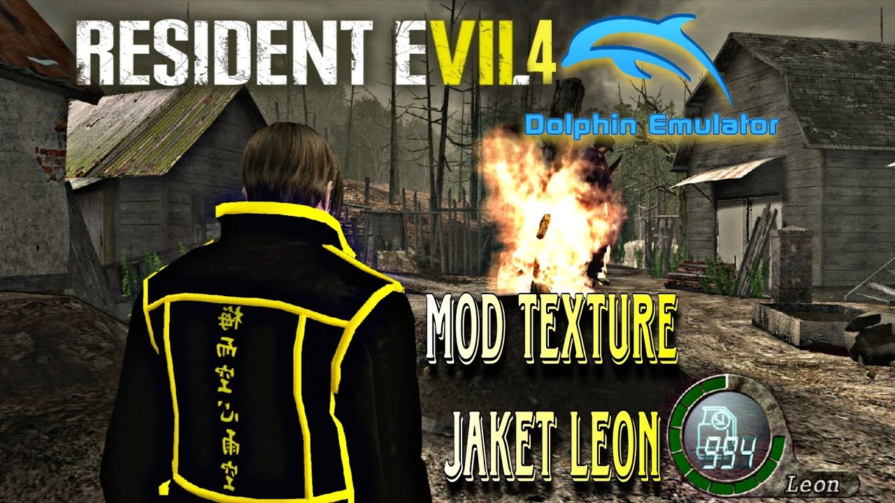 Texture Leon Mod Jaket Re4 Wii Edition - Dolphin Emulator Android - YouTube