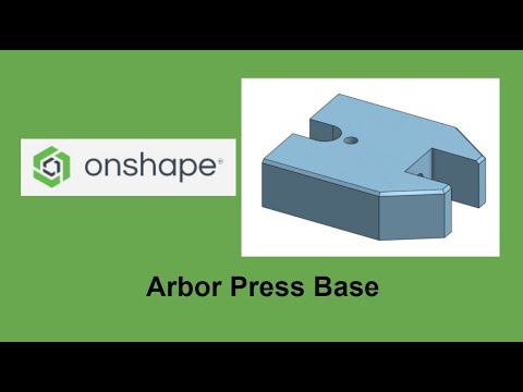 Arbor Press Base Onshape - YouTube
