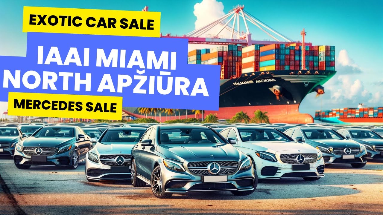 Exotic car sales Palm Beach'e. IAAI Miami North apziura su manimi ...