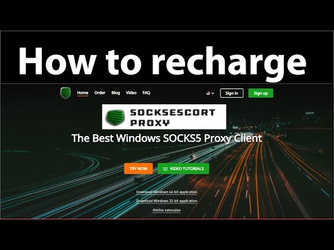 How to Recharge Socks Escort Proxy Panel - YouTube