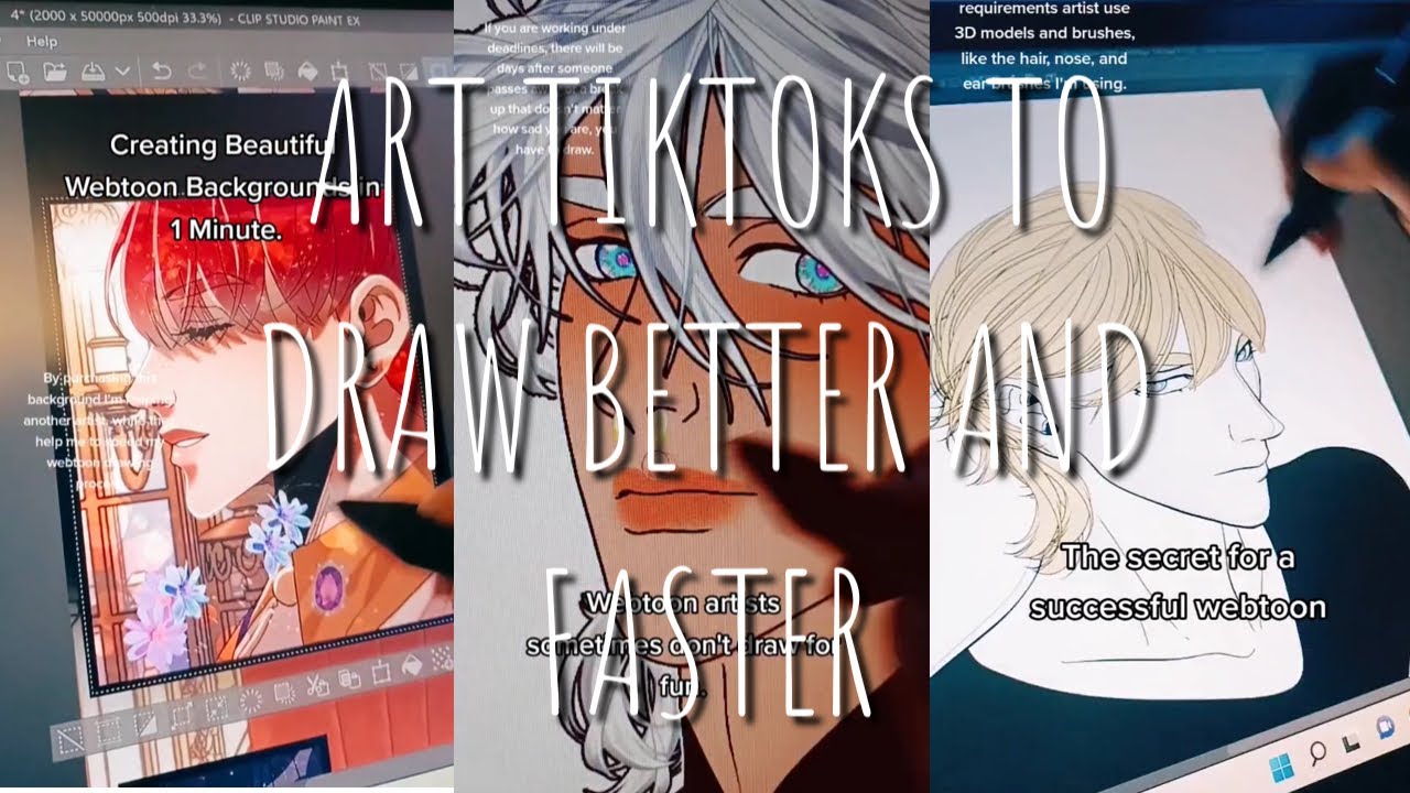 TikTok art tips to draw BETTER and FASTER Part 1 - YouTube