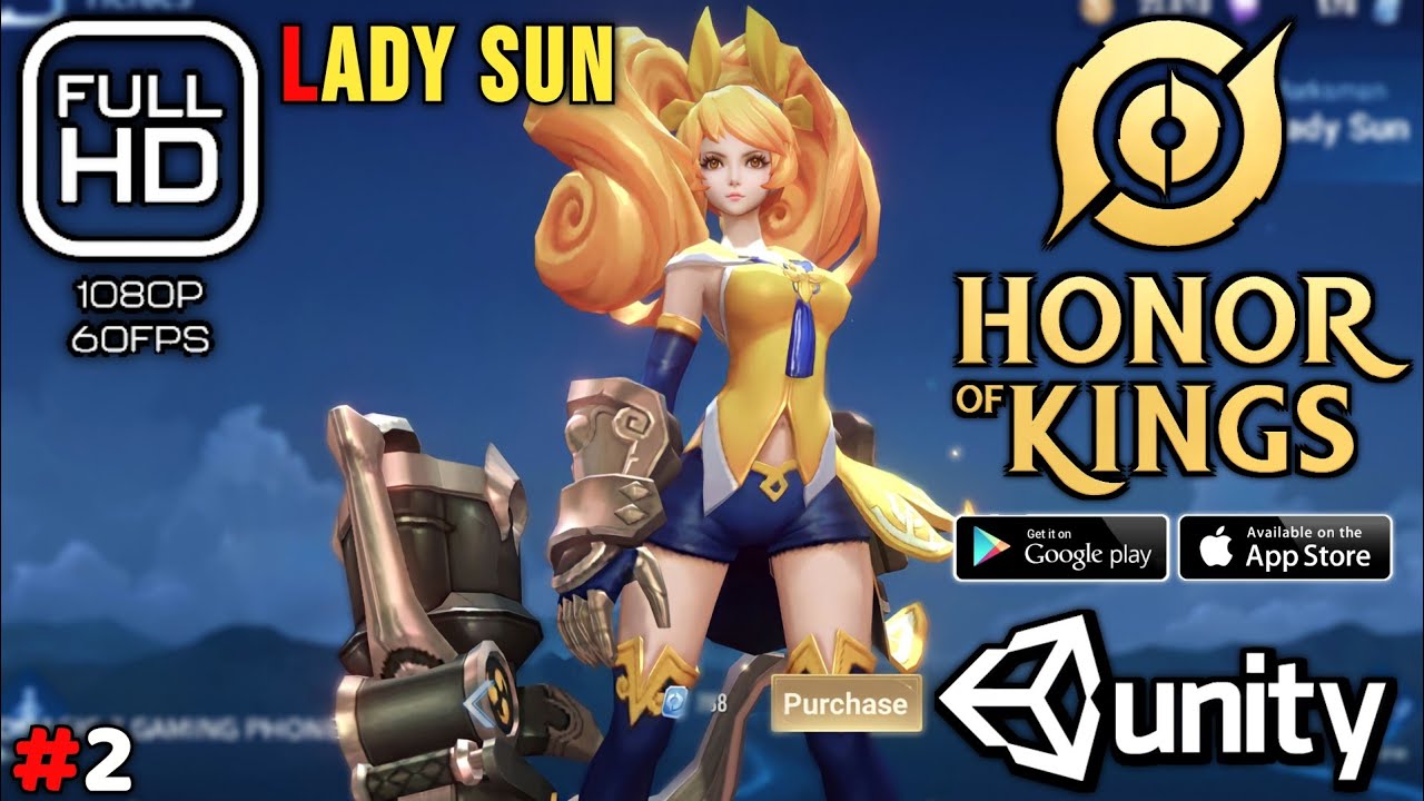 Honor Of Kings - Gameplay (Lady Sun) Max Graphics 1080P 60Fps 165Hz ...