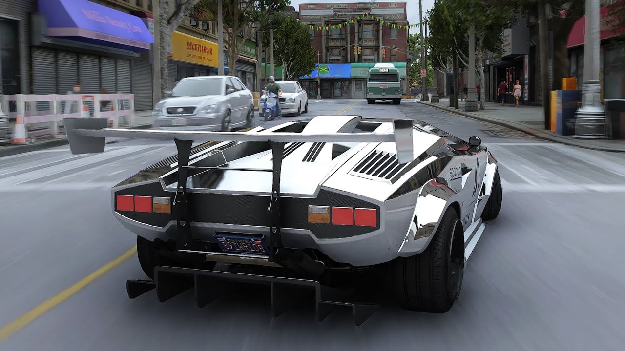 GTA 5 Photorealism Graphics Mod And Maxed Out Realistic Traffic ...