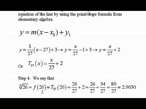 Calculus: (25) Linear Approximation شرح مادة الكالكولس - YouTube