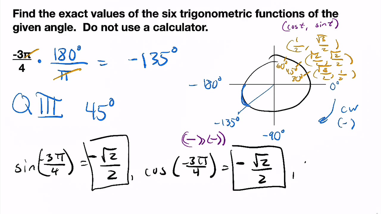 Beautiful Mind - Finding Trig Values without a Calculator? Whaaaaatttt ...