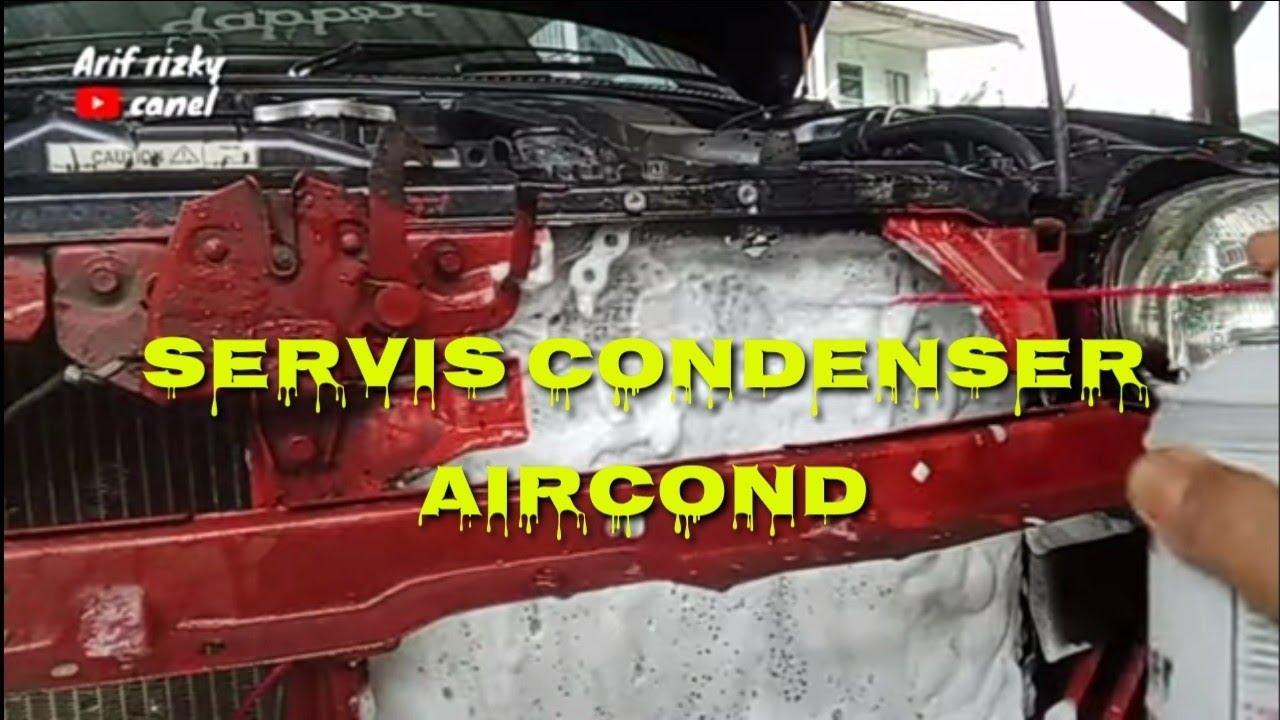 cara cuci condenser aircond kereta - YouTube