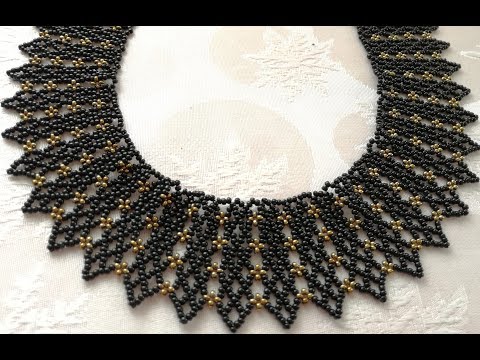 DIY/AĞ  ÖRGÜ BONCUK KOLYE-EASY BEAD NECKLACE