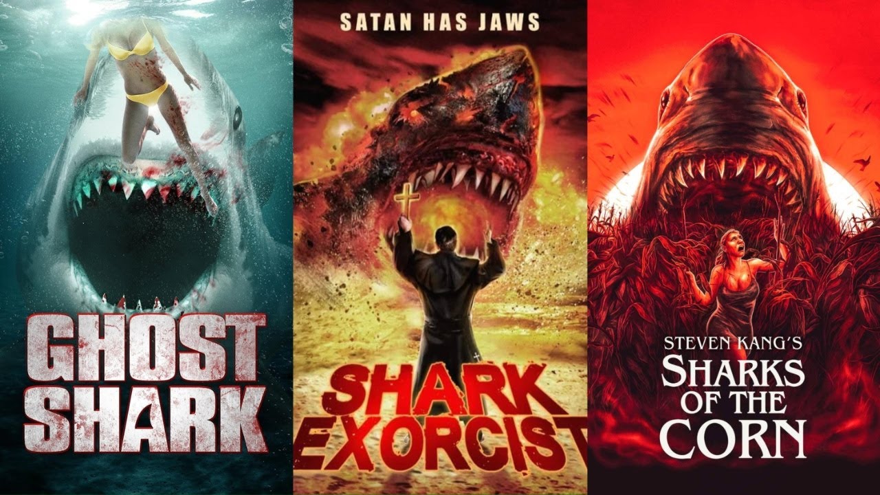 Triple Feature: Shark Exorcist/Ghost Shark/Sharks of the Corn (2023 ...