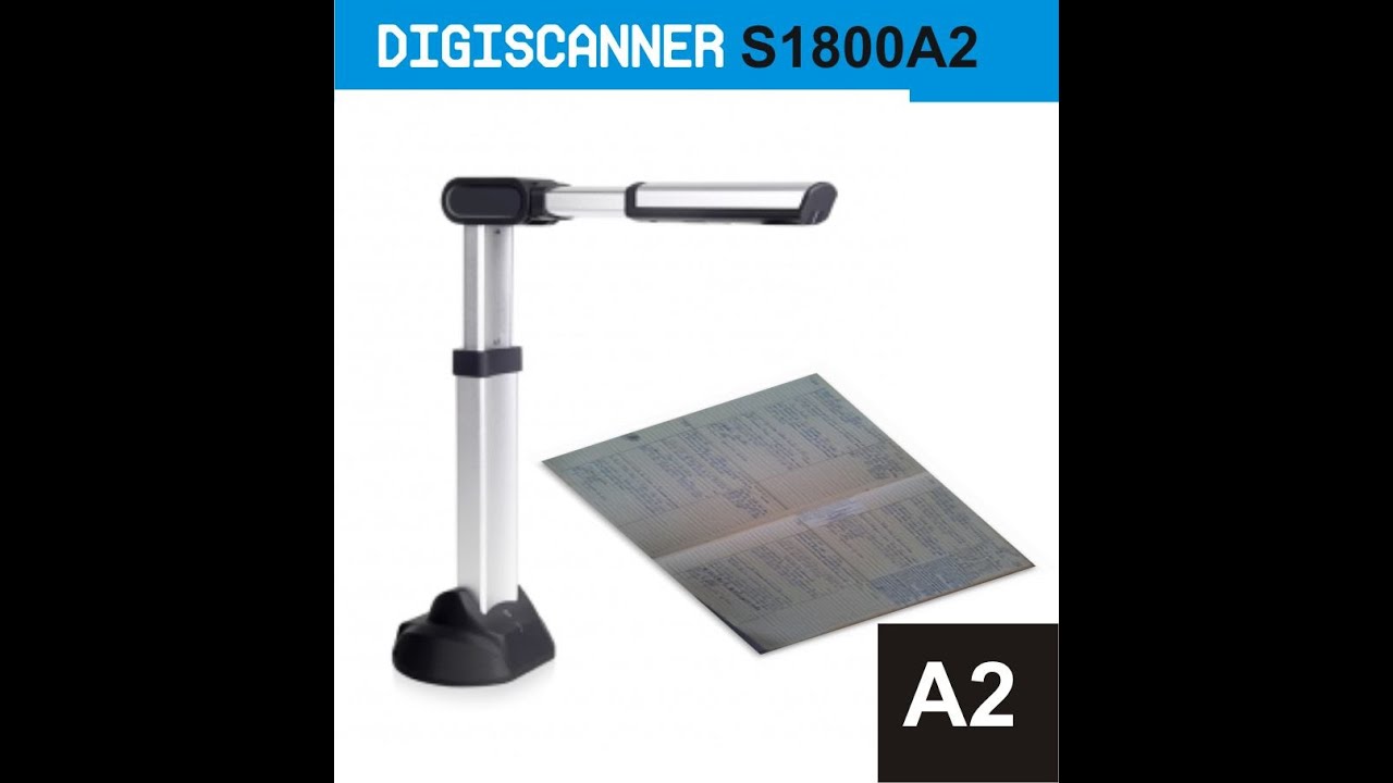 DIGISCANNER S1800A2 - Scanner para Livros e Jornais - YouTube