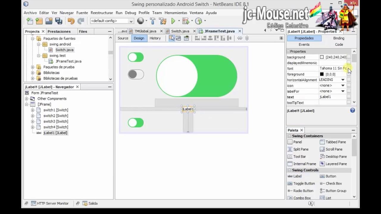 Switch para Swing Java (Interruptor) - YouTube