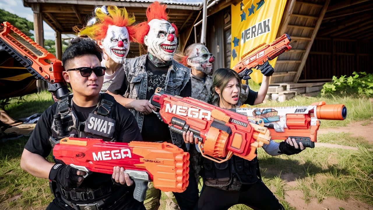 LTT Films : Silver Flash Epic Nerf Guns Battle In The War For Stolen ...