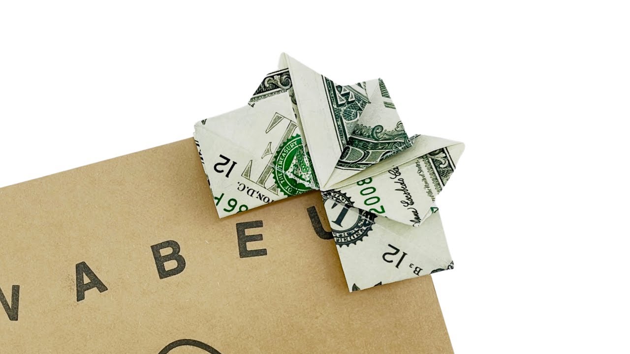 🌸💵 Crafting a Blossoming Money Bookmark: Origami Flower Tutorial! 💸📖 ...