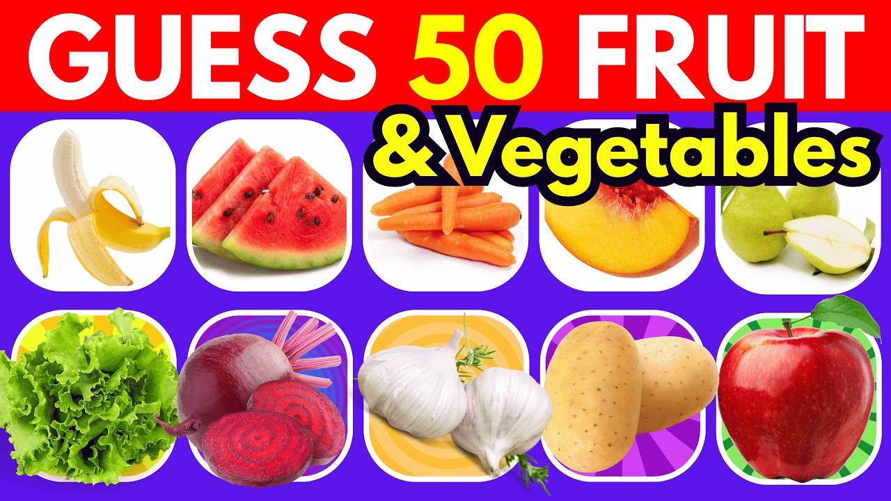 Guess the Fruit and Vegetable QUIZ 🍎🥑🍍 | BRAVE QUIZZ - YouTube