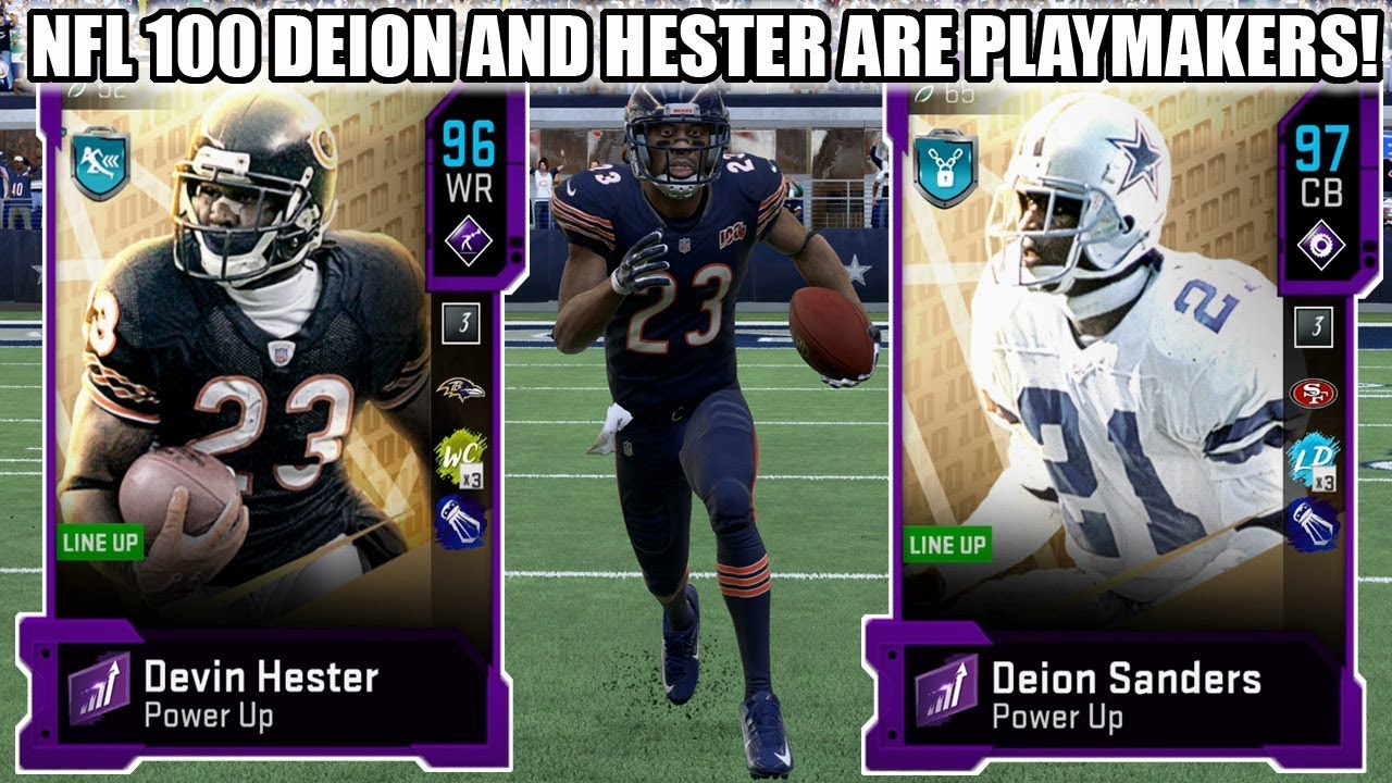 NFL 100 DEVIN HESTER AND DEION SANDERS ARE PLAYMAKERS! NFL 100 HESTER ...