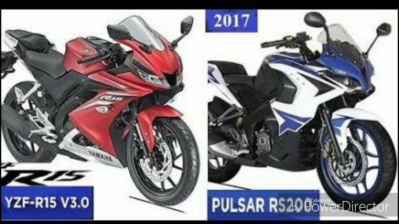 R15 VS Pulsar rs 200 comparison review - YouTube