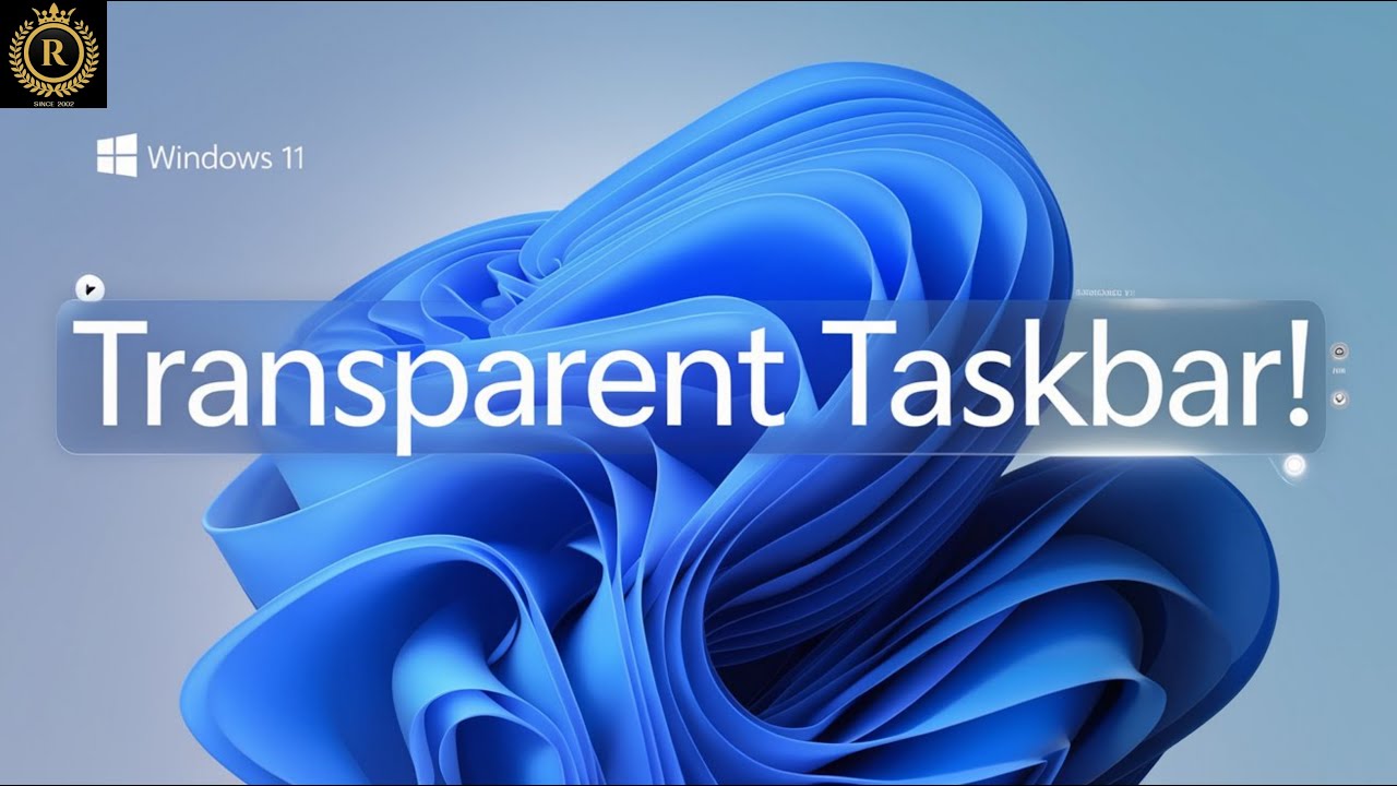 How To Make Taskbar Transparent Windows 11 || Taskbar Ko Transparent ...