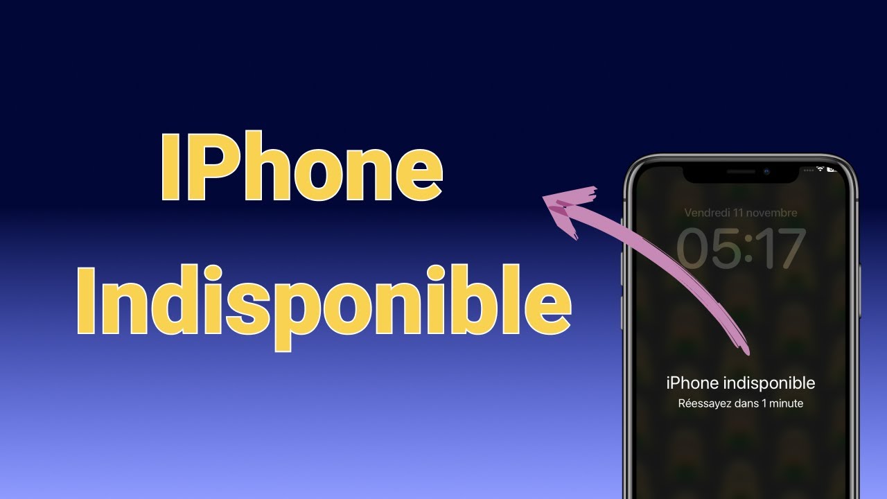 Comment débloquer un iPhone indisponible quand code verrouillage iphone ...