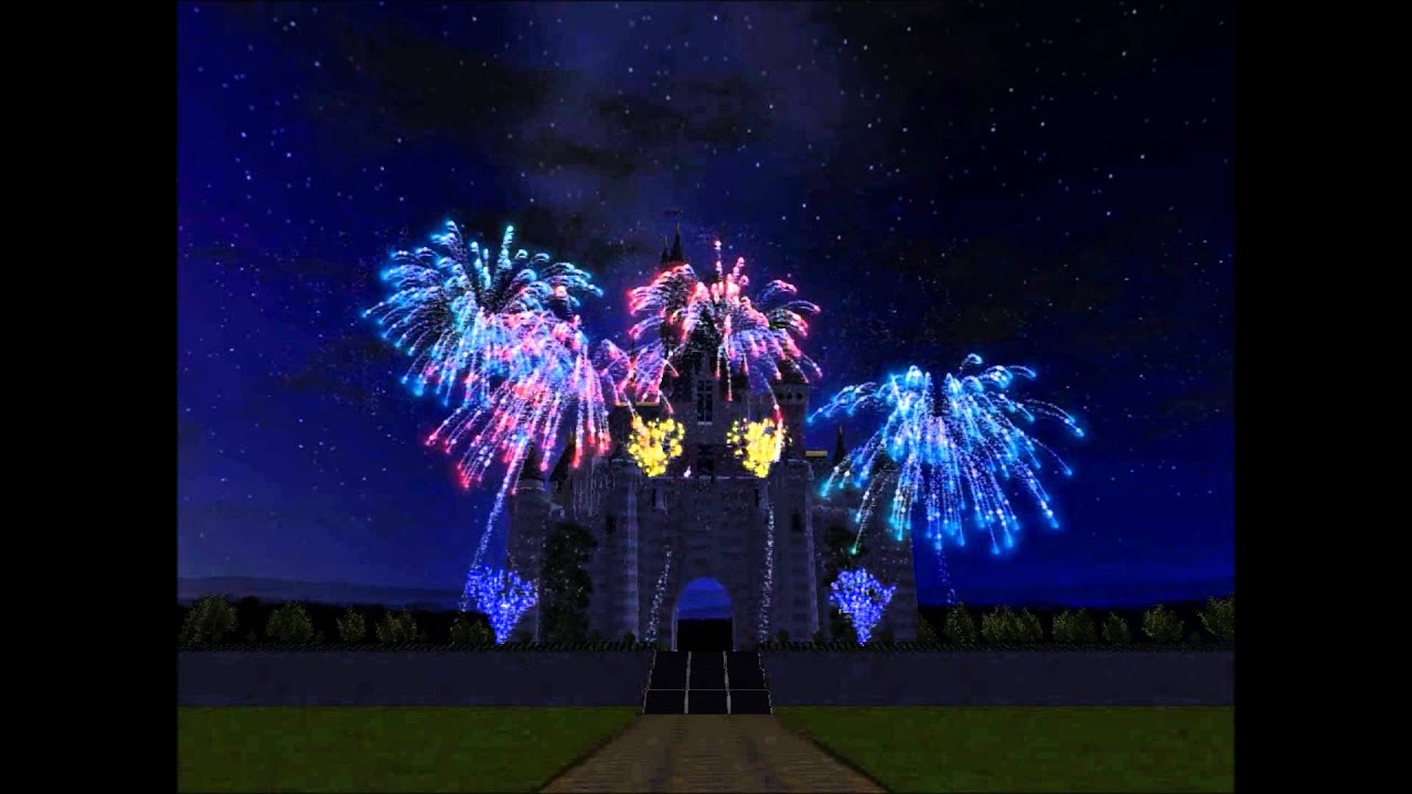RCT3 Fireworks Magic Everywhere Disneyland Paris - YouTube