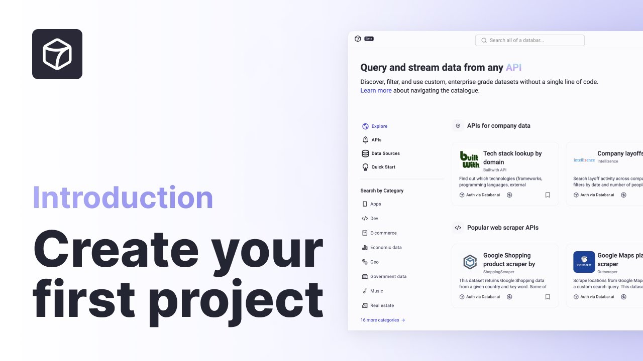 Databar introduction: making API requests - YouTube