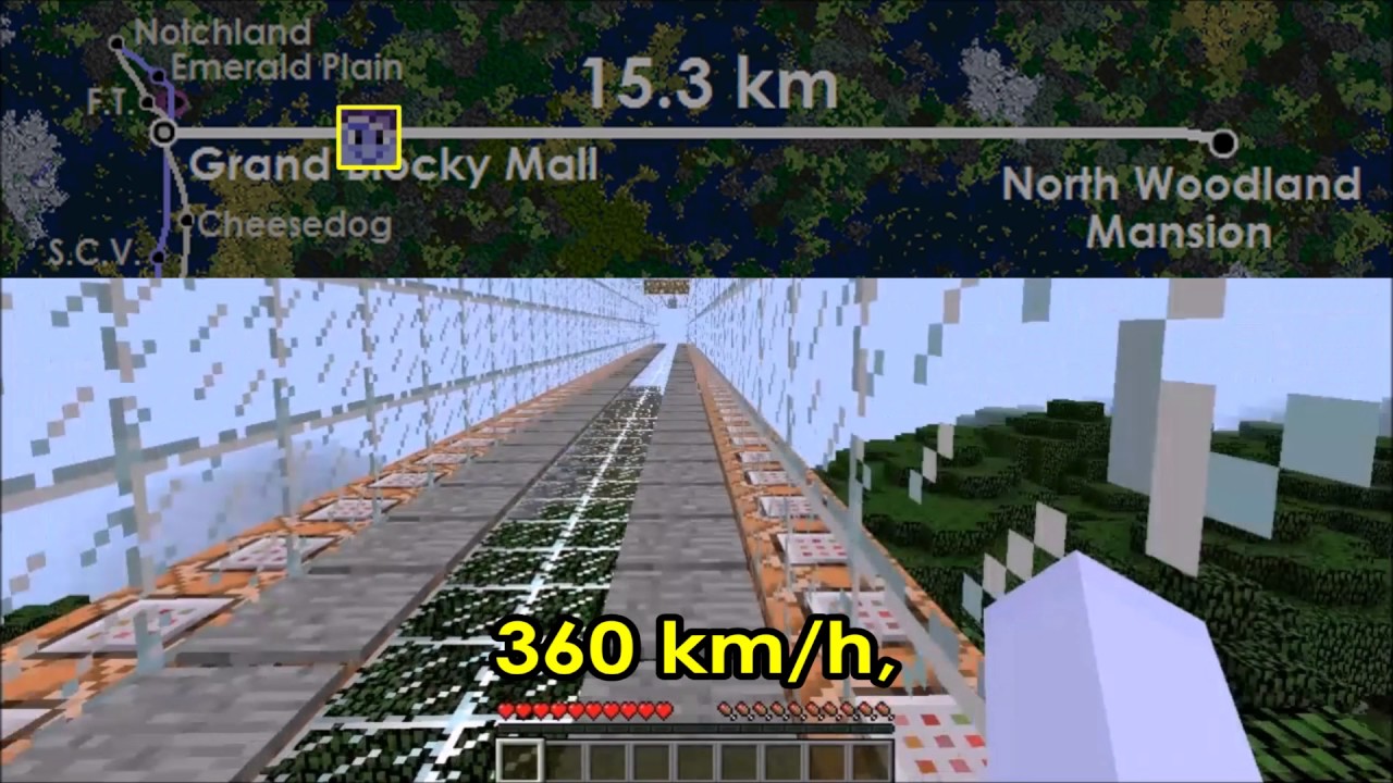 [Minecraft] The 15 km High Speed Line "Woodland Hyperloop" | Republic ...