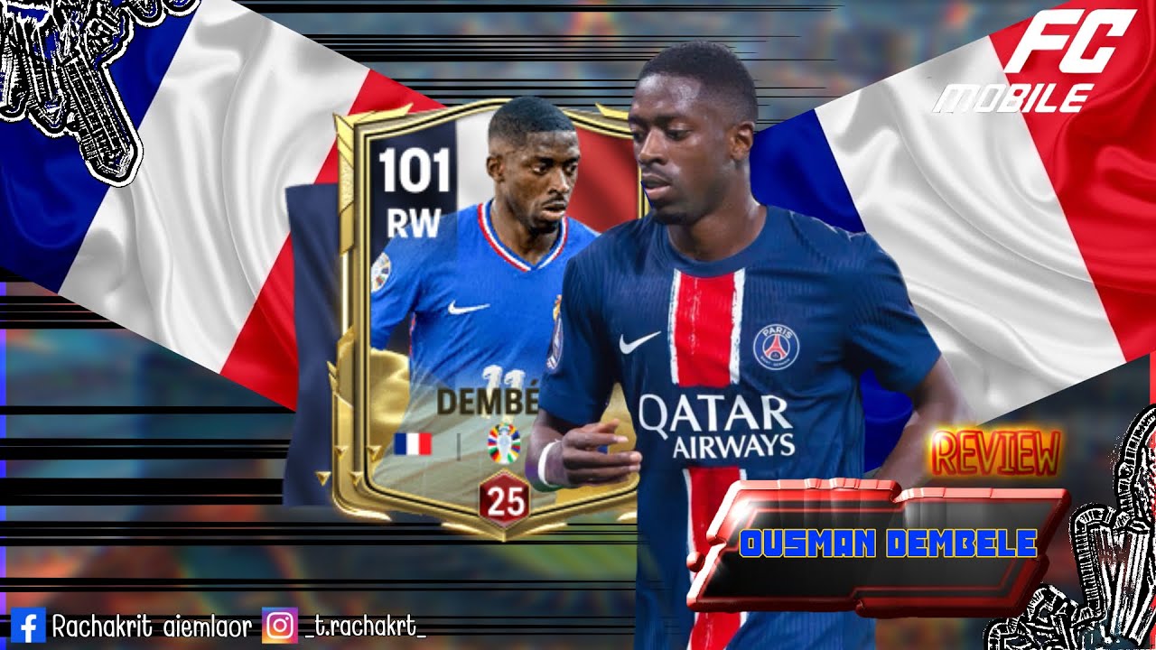 Fc mobile l รีวิว Ousman dembele 97 จรวดทางเรียบ - YouTube