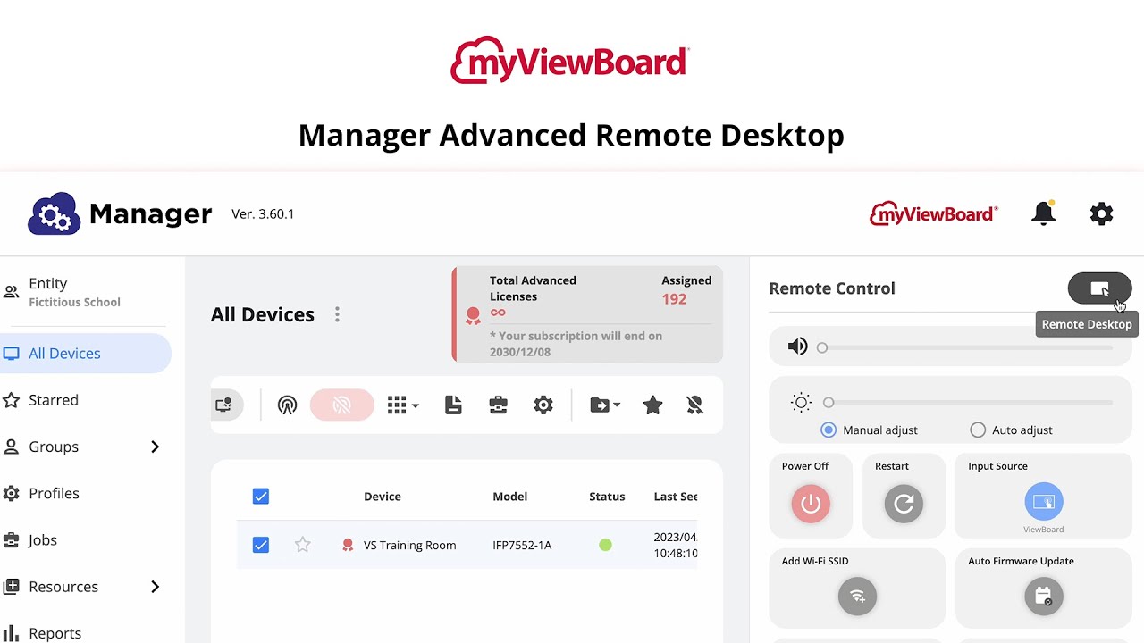 myViewBoard: Manager Advanced Remote Desktop - YouTube