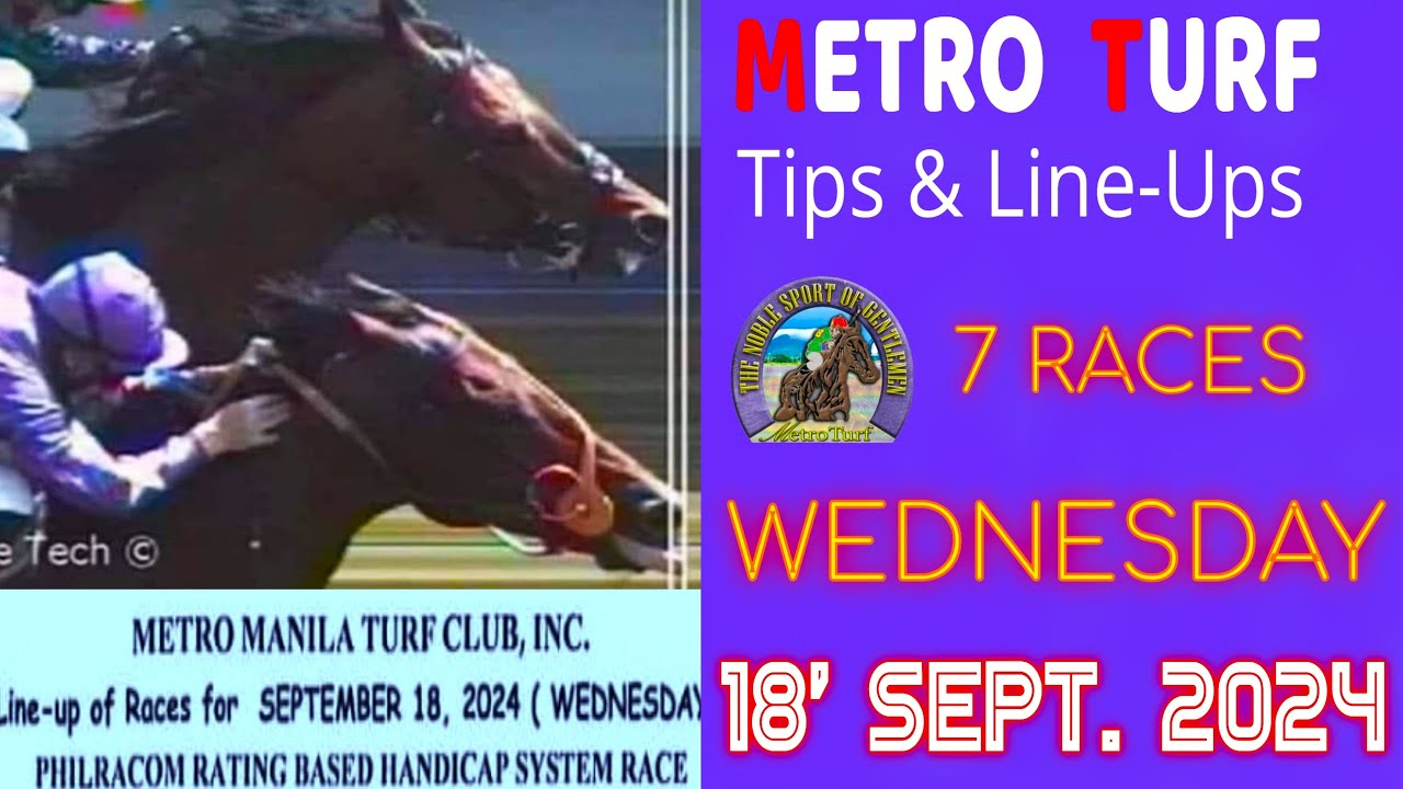 MMTCI LIVE RACING TIPS FOR WEDNESDAY SEPTEMBER 18, 2024 | 5:00 PM START ...