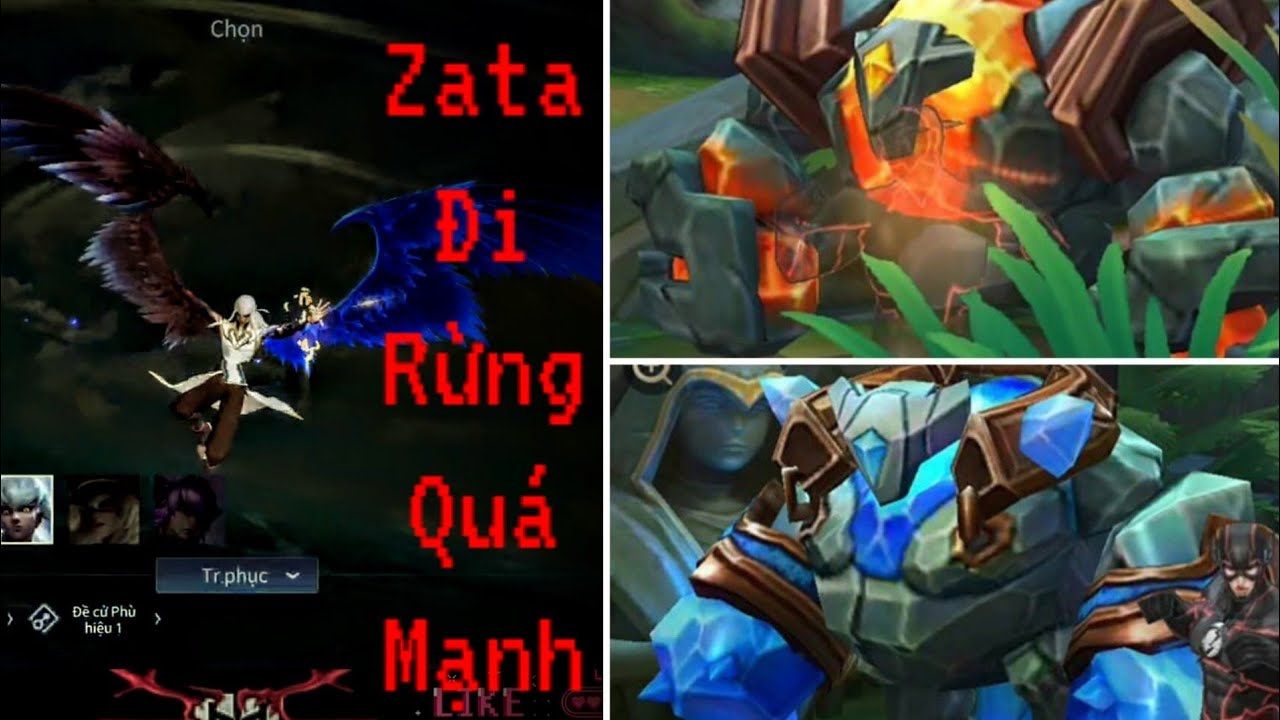 Zata Liên Quân || Cách Zata Đi Rừng Lên Đồ Và Bảng Ngọc Liên Quân ...
