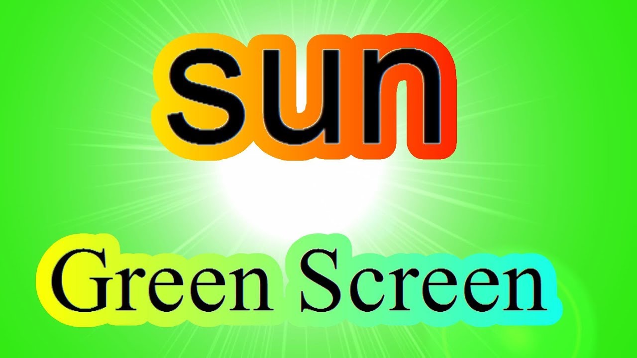 Sun green screen effect !! 2019 green screen effects !! new sun effects ...