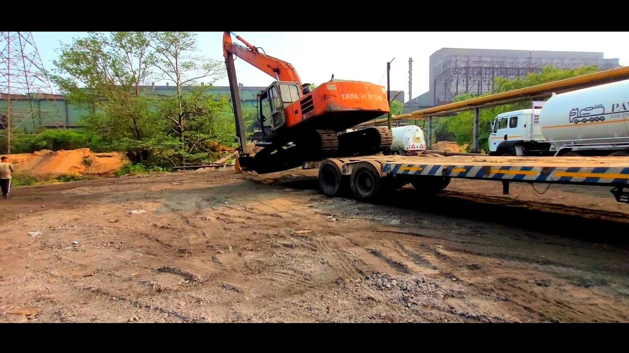 Tata Hitachi poclain machine loding truck //Amazing work in truck - YouTube