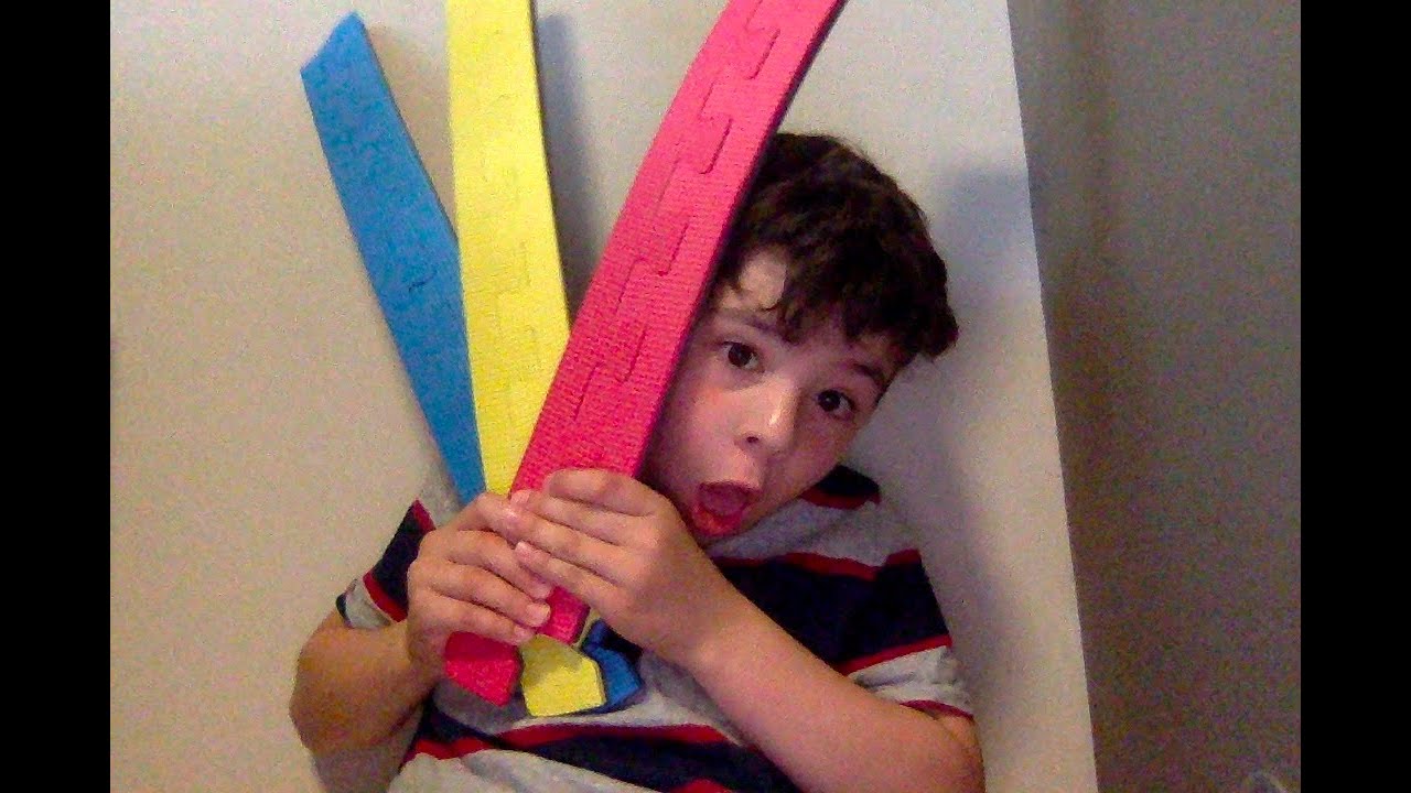 Showing colorful swords - YouTube