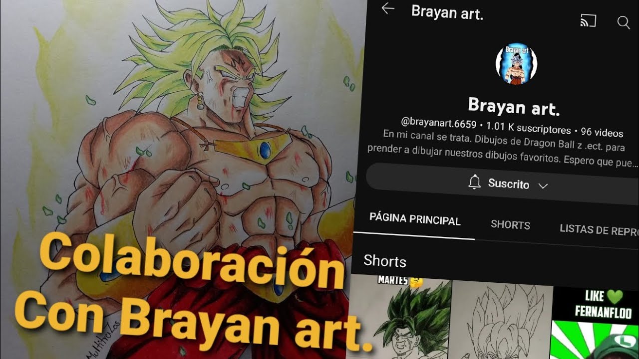 Como Dibujar a Broly -Colaboración Con Brayan art #dibujazos #draw # ...