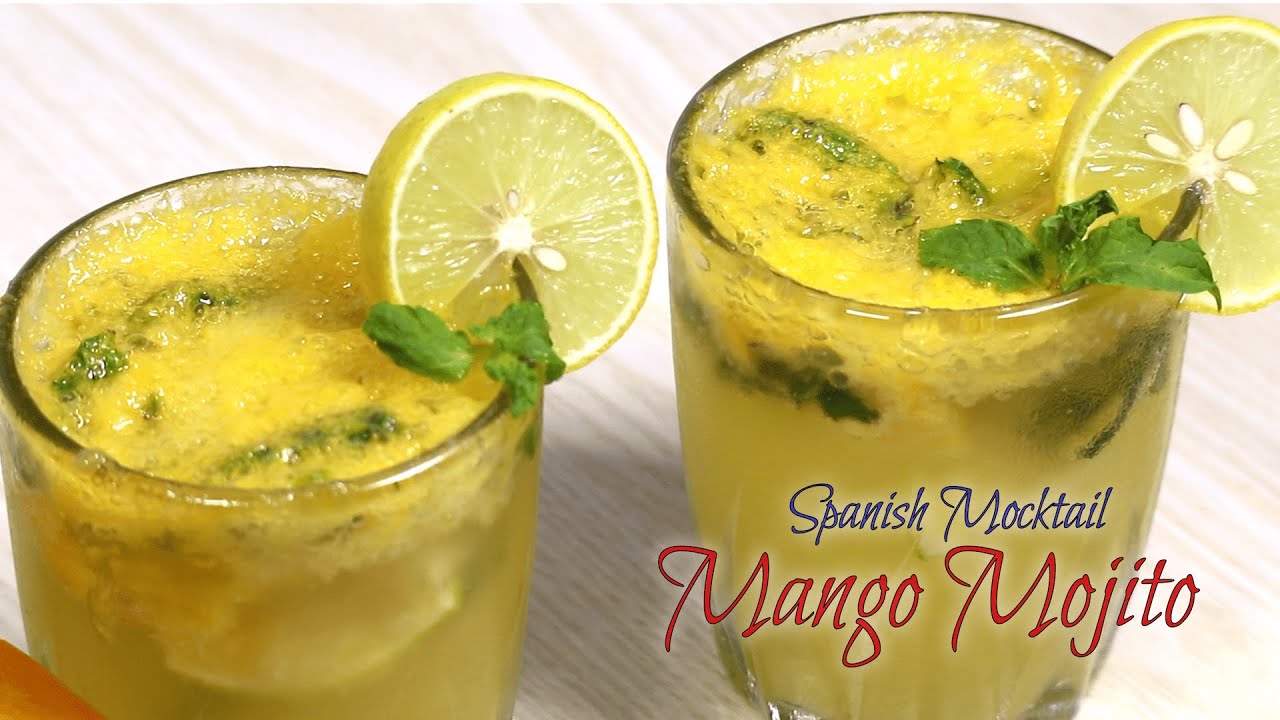 Mango Mojito | Spanish Mocktail with Mango | Summer Refreshing ...